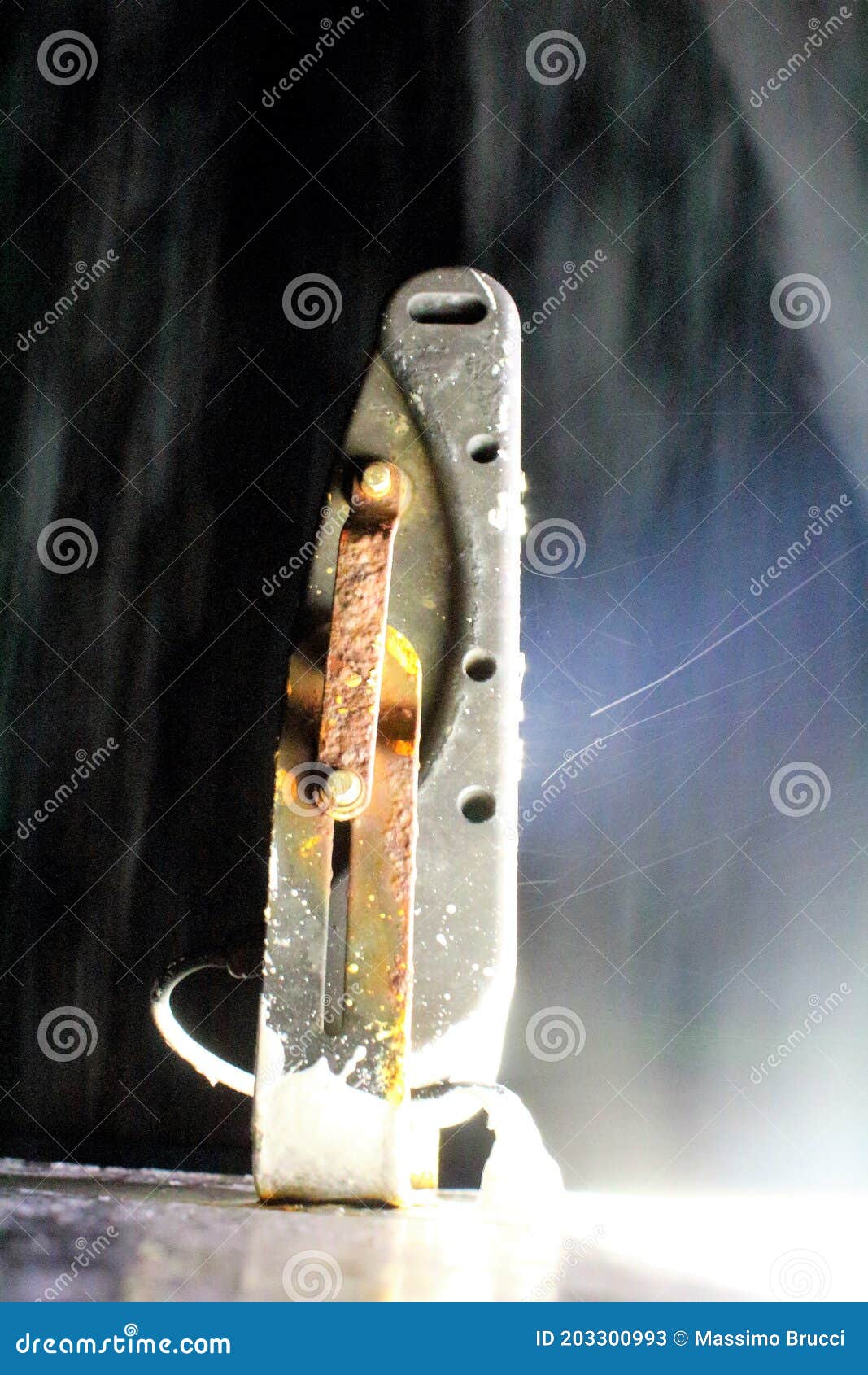 Lamp Fastening System at the Stern of a Ferry during Navigation Stock ...