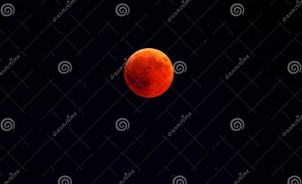 Moon eclipse at night stock photo. Image of phases, phase - 204786810