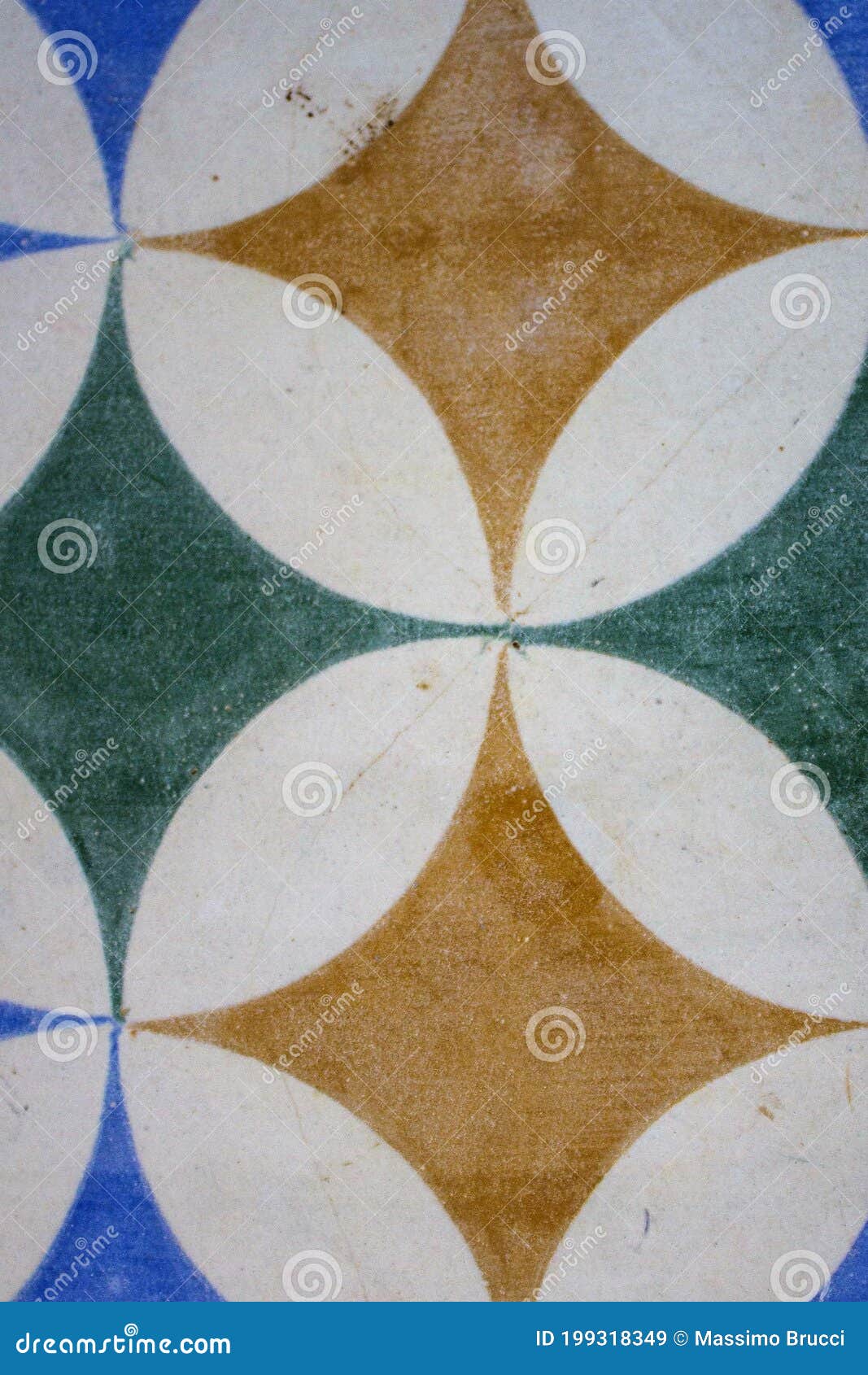 Old vintage floor tile stock image. Image of green, pattern - 199318349