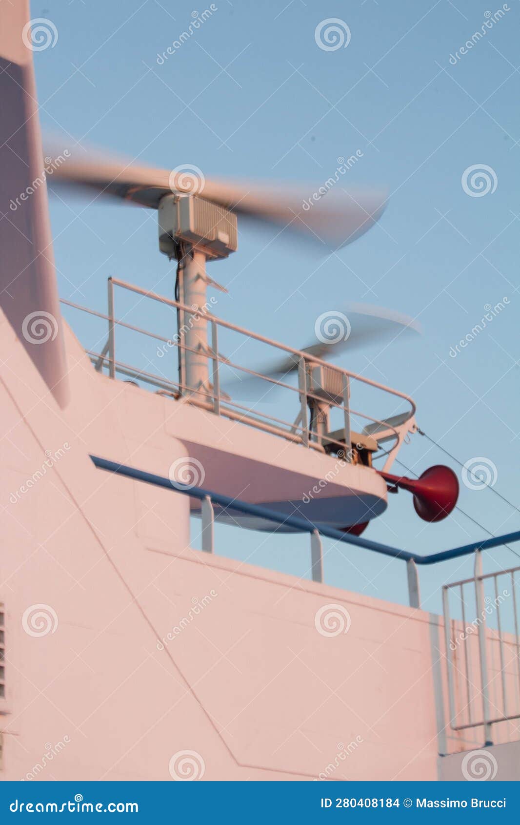 Radar system of a ferry stock photo. Image of line, yacht - 280408184