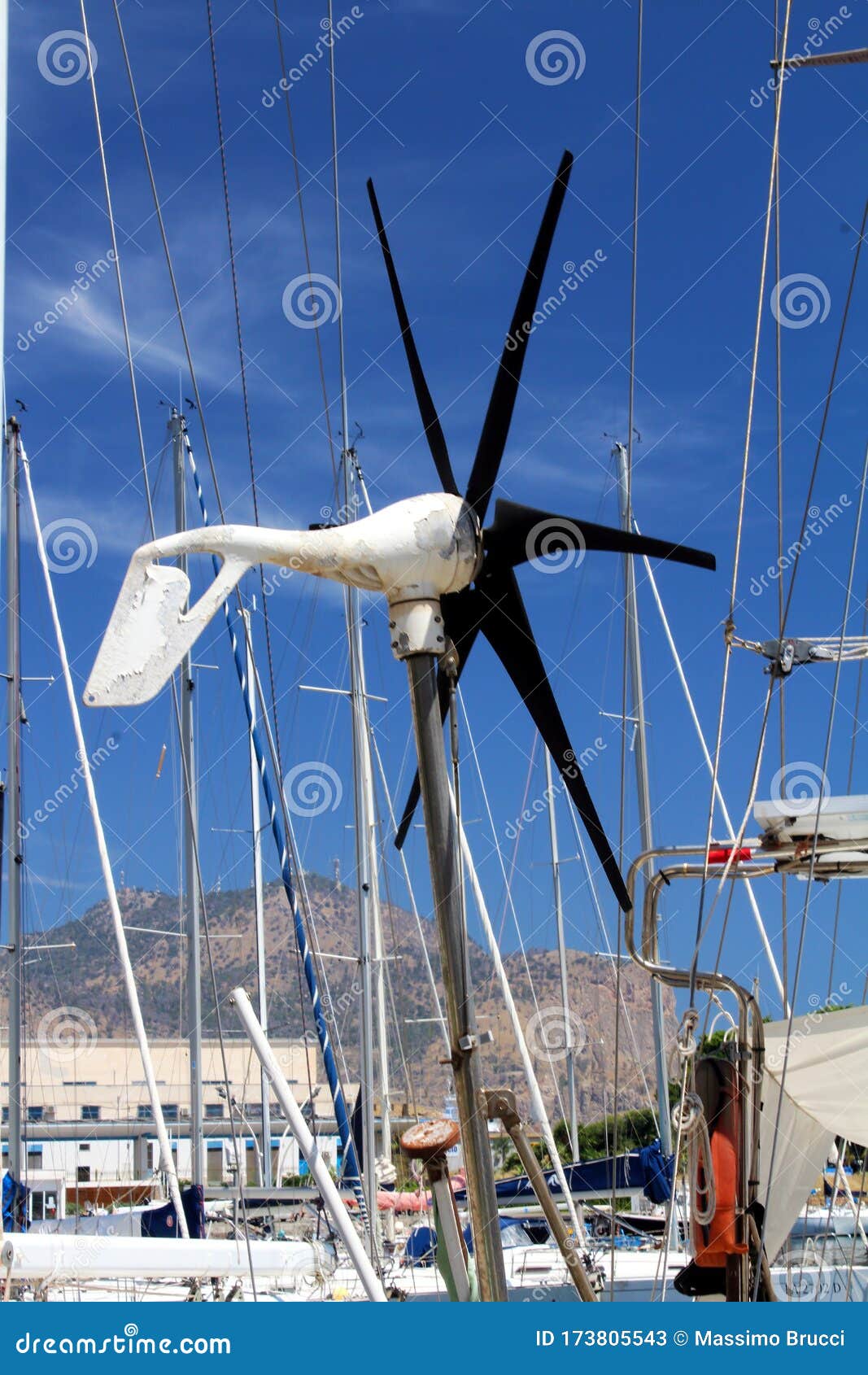 Sailboat propeller editorial stock photo. Image of fisherman - 173805543