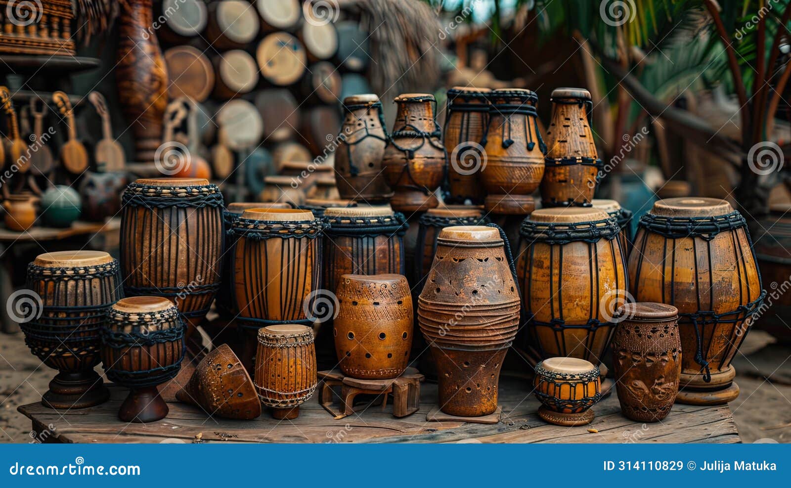 Evocative Image Showcasing a Variety of Caribbean Musical Instruments ...