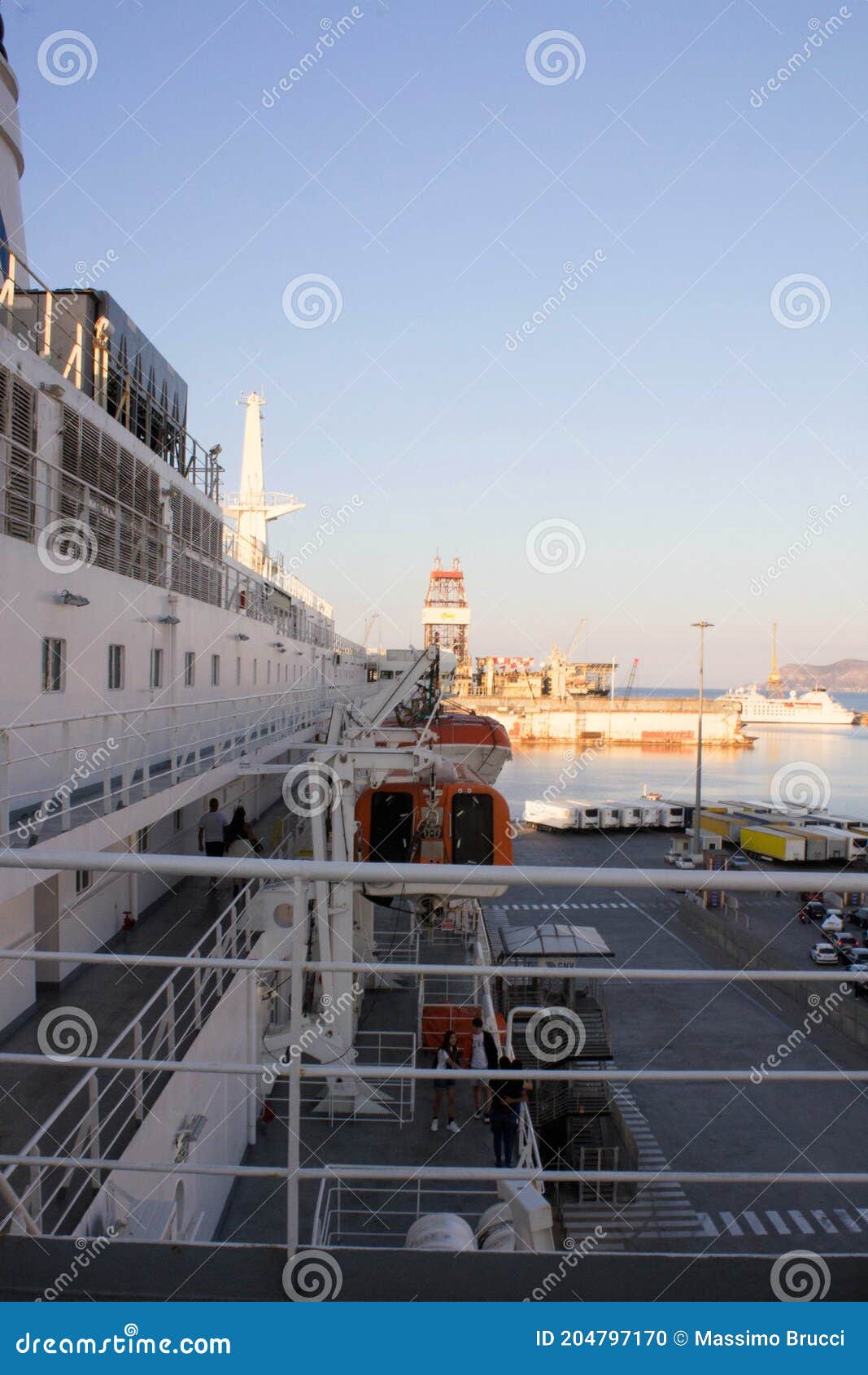Side of a Ferry Seen from the Ground Editorial Image - Image of cruiser ...