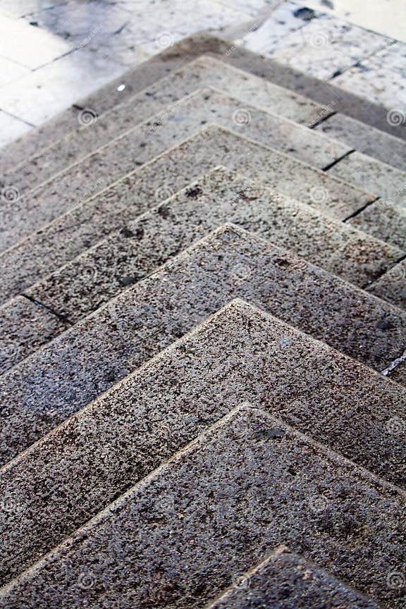 Texture of Gray Steps at an Angle and Downhill Stock Photo - Image of ...