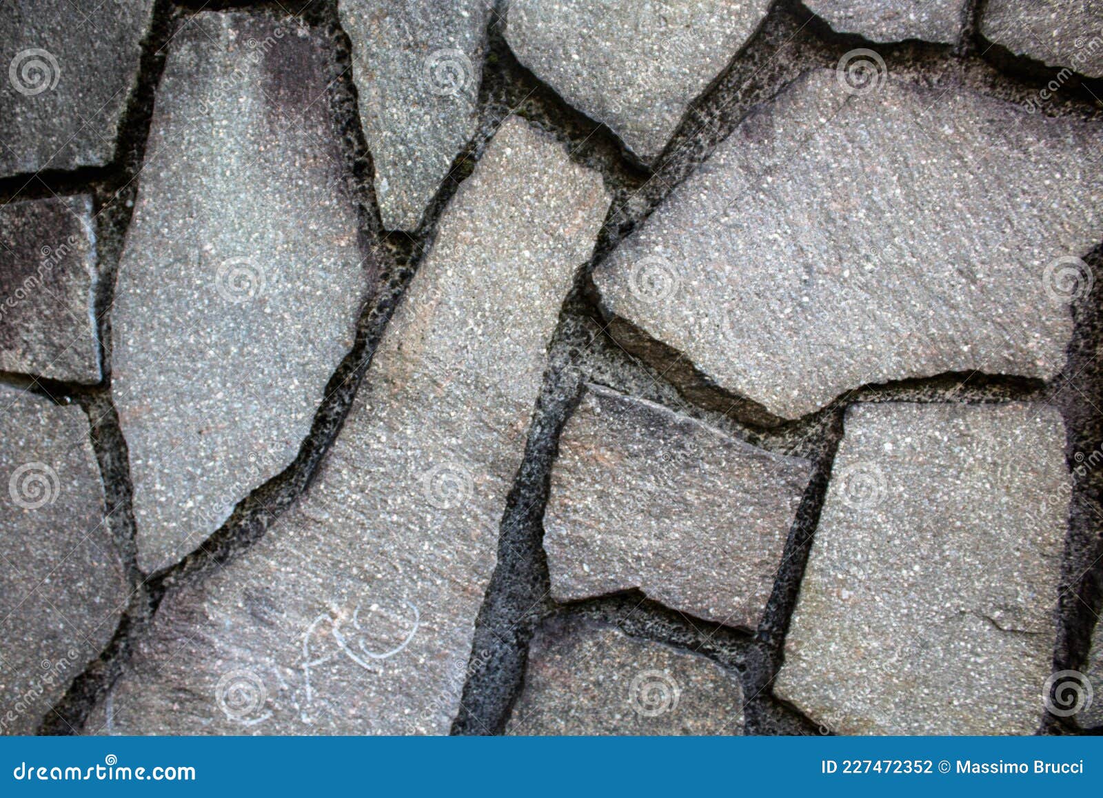 Wall of Various Uneven Tiles Stock Photo - Image of textured, concrete ...
