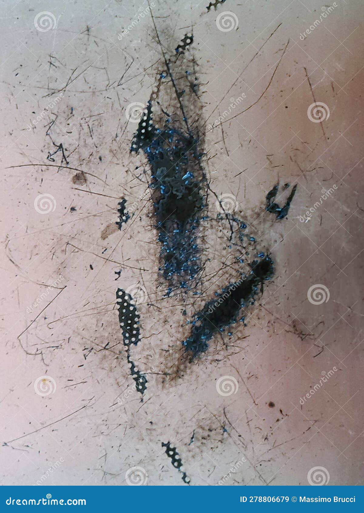 Texture of Ruined Copper Surface Stock Image - Image of evocative ...