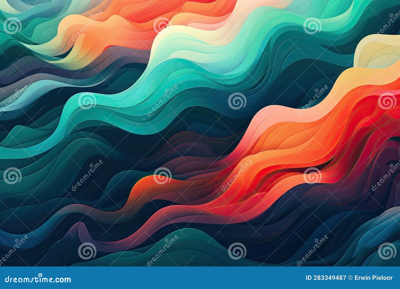 Evocative Wave Inspired Background Design for Your Creative Project ...