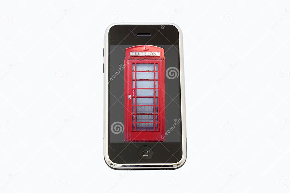 Evolutie van de telefoon redactionele fotografie. Image of engels - 8464302