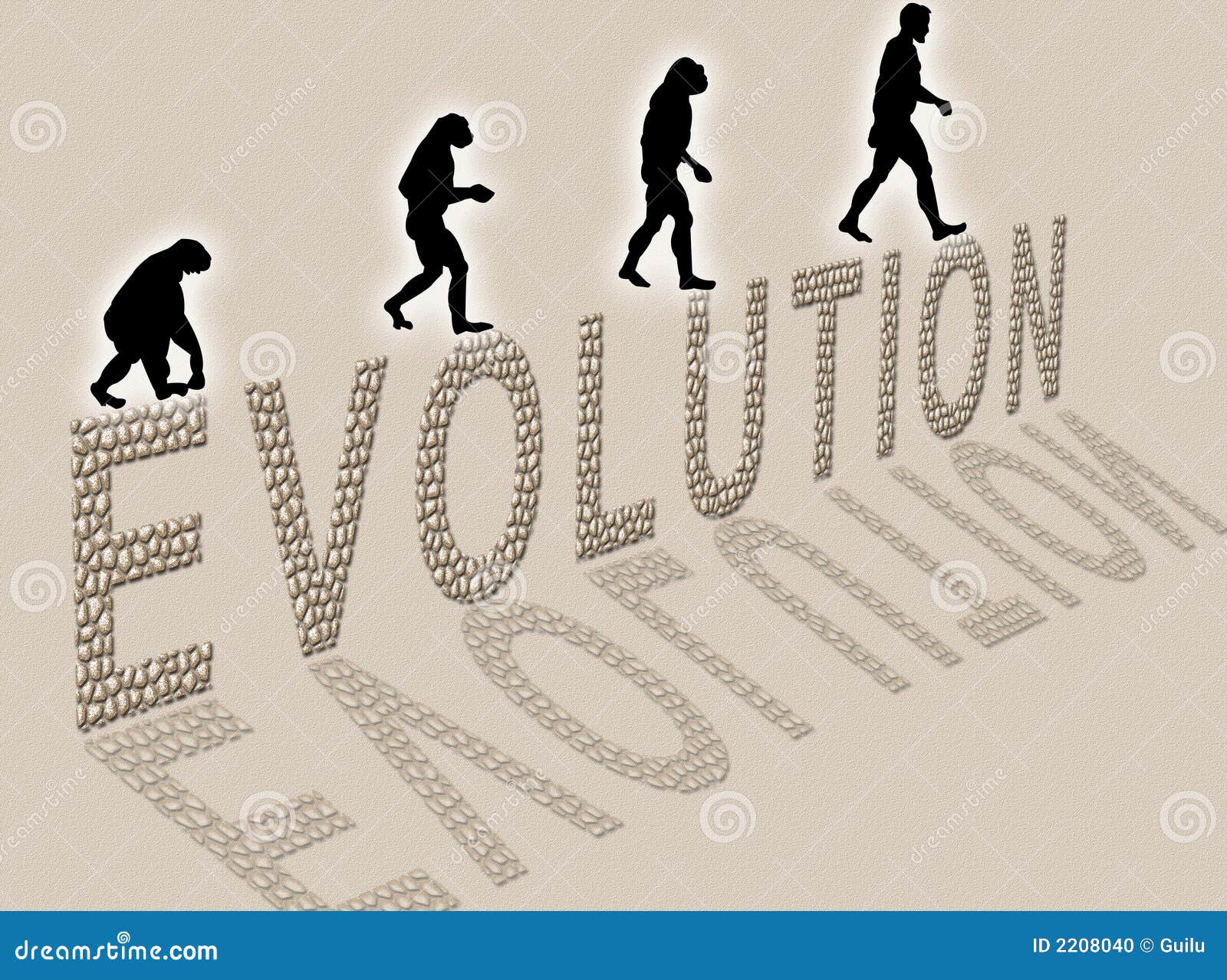 Evolution stock illustration. Illustration of quadruped - 2208040