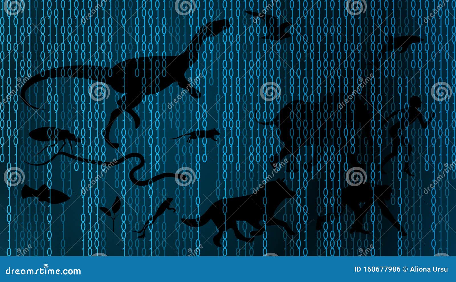 DNA Evolution Abstract Tree. Ecology Nature Gene Innovation Technology ...
