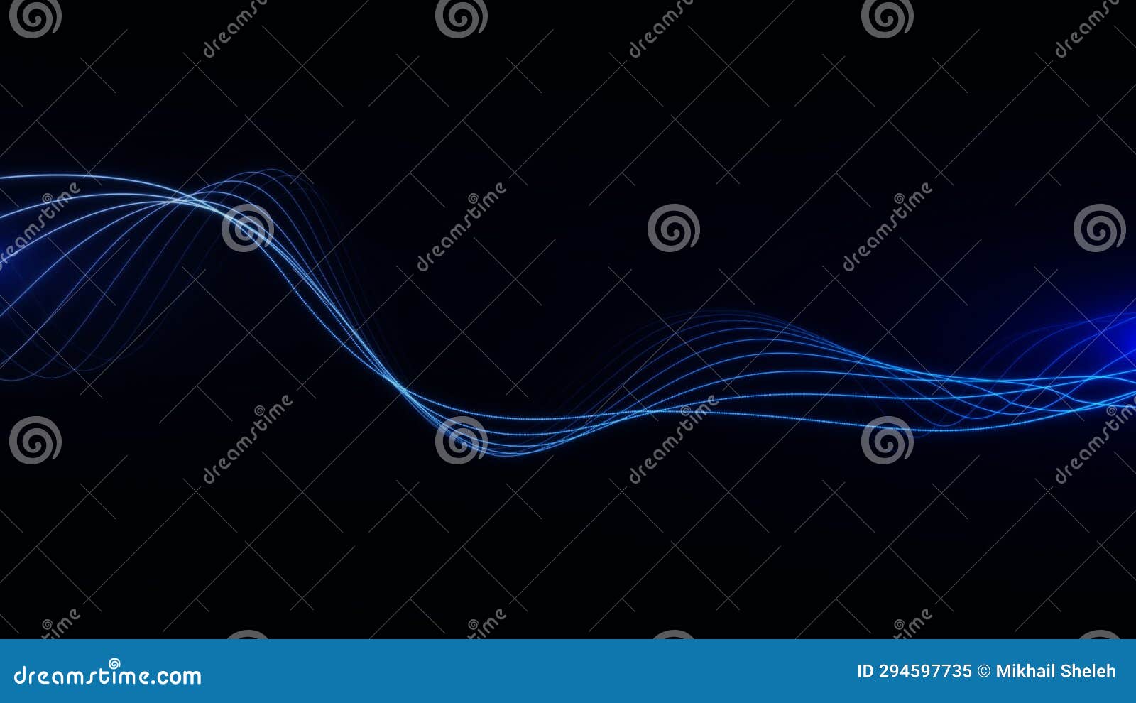 Evolution of Abstract Sine Waves Over Time Stock Illustration ...