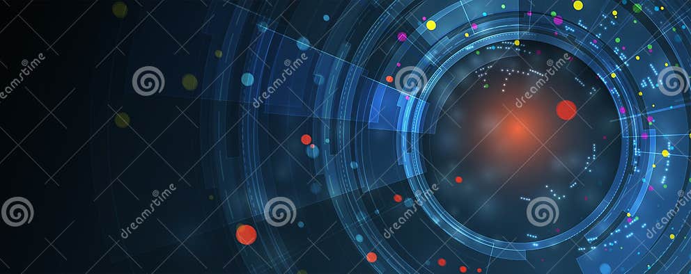 Evolution of Abstract Technology Background Stock Vector - Illustration ...