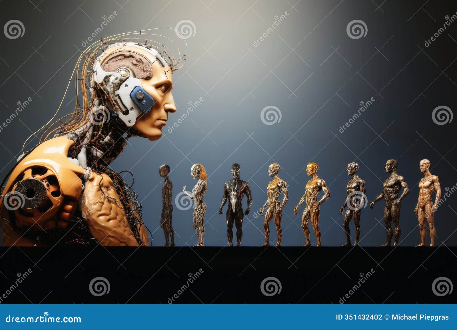 The Evolution of Ai Concept Stock Illustration - Illustration of ...