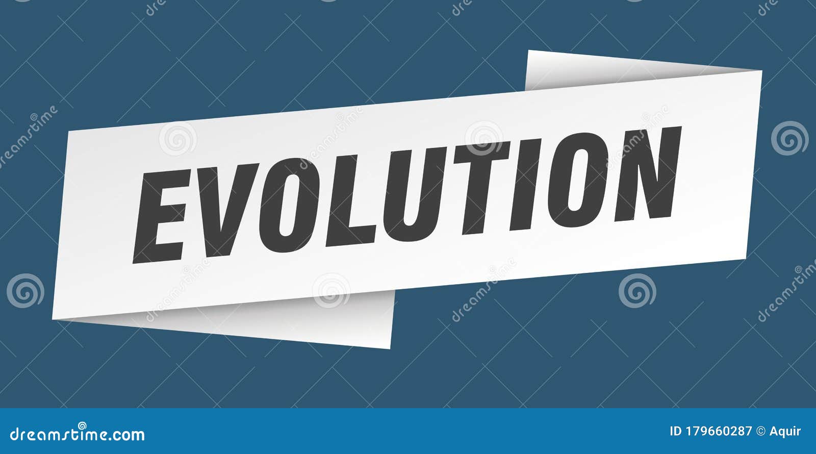Evolution Banner Template. Evolution Ribbon Label Stock Vector ...