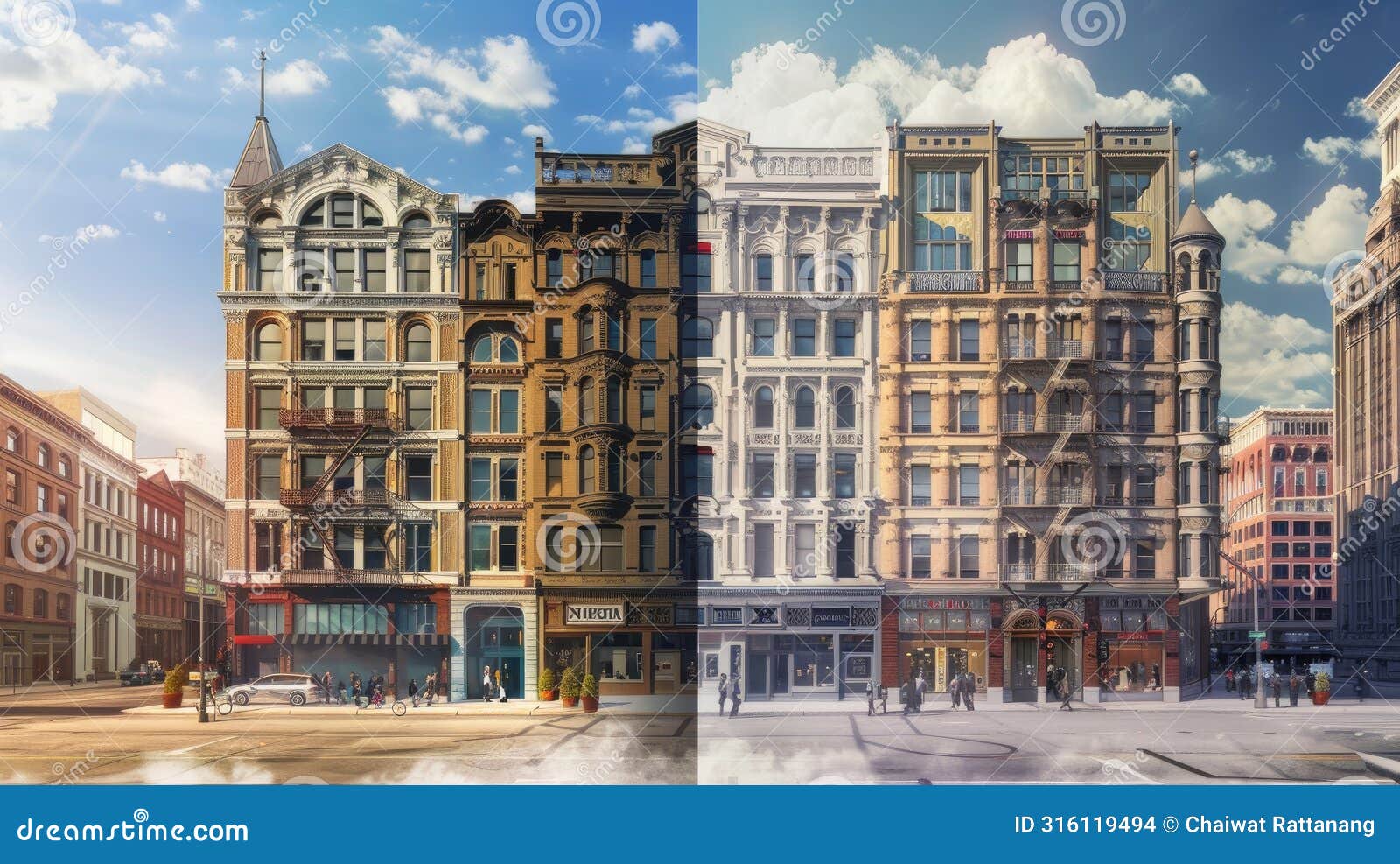 The Evolution of Buildings from the Past To the Present in One Picture ...