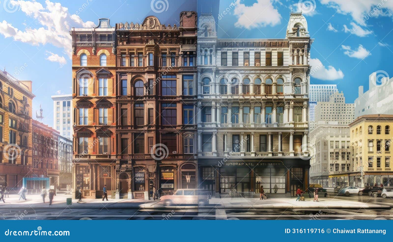 The Evolution of Buildings from the Past To the Present in One Picture ...