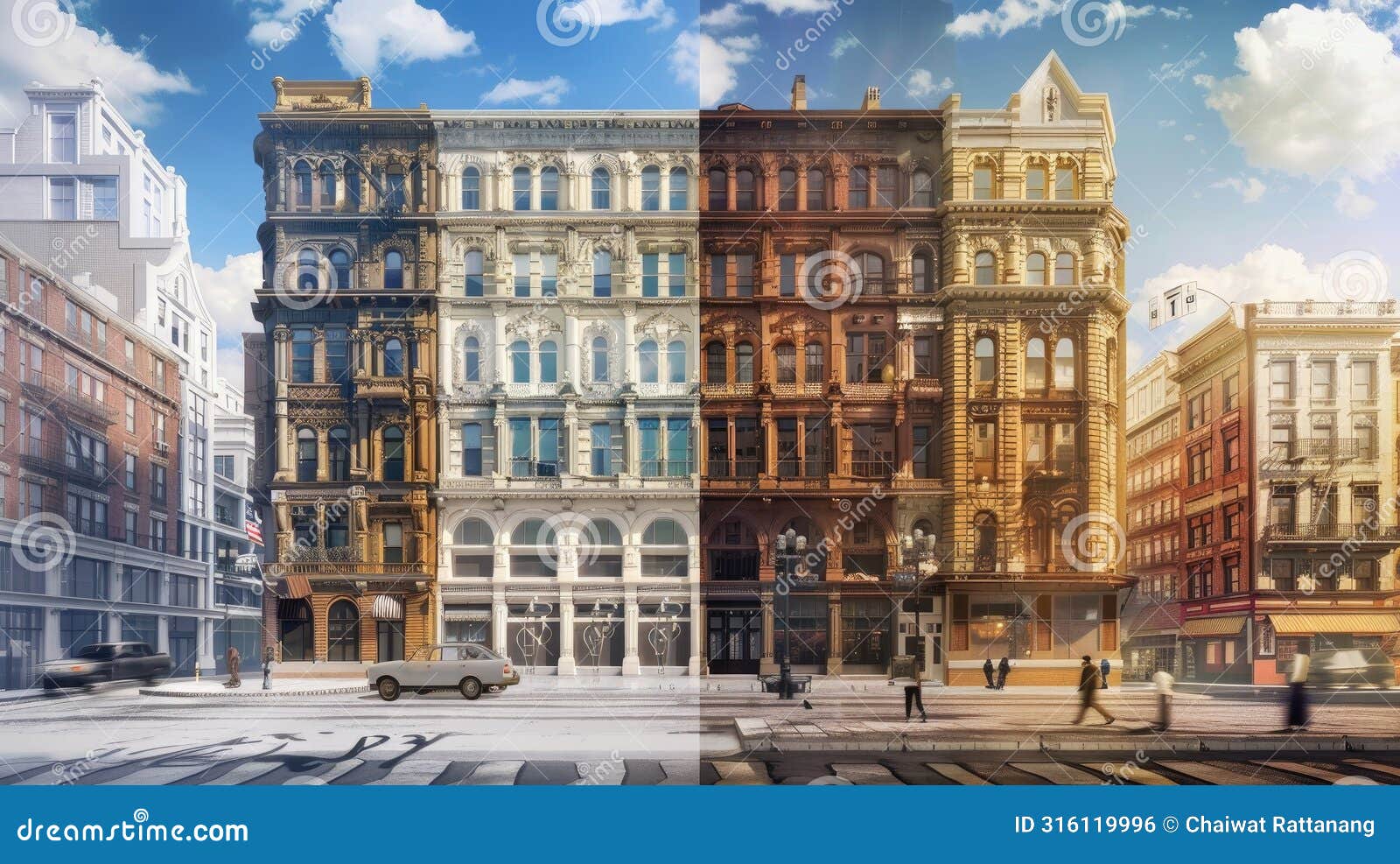 The Evolution of Buildings from the Past To the Present in One Picture ...