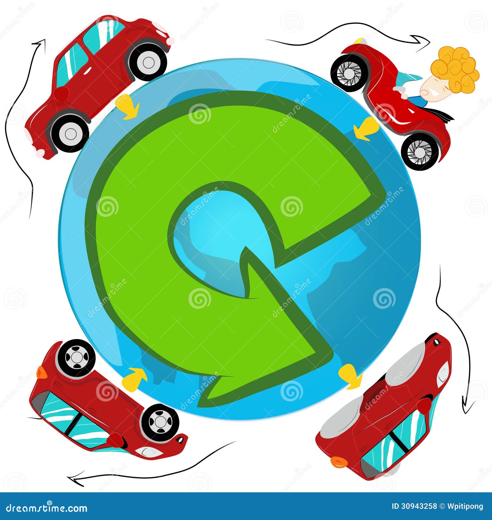 Evolution of car stock vector. Illustration of automobile - 30943258
