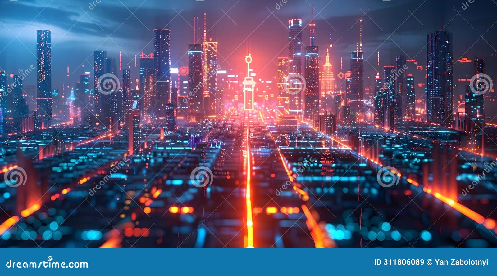 The Evolution of Cities: Neonlit Smart City with Advanced Tech and AI ...