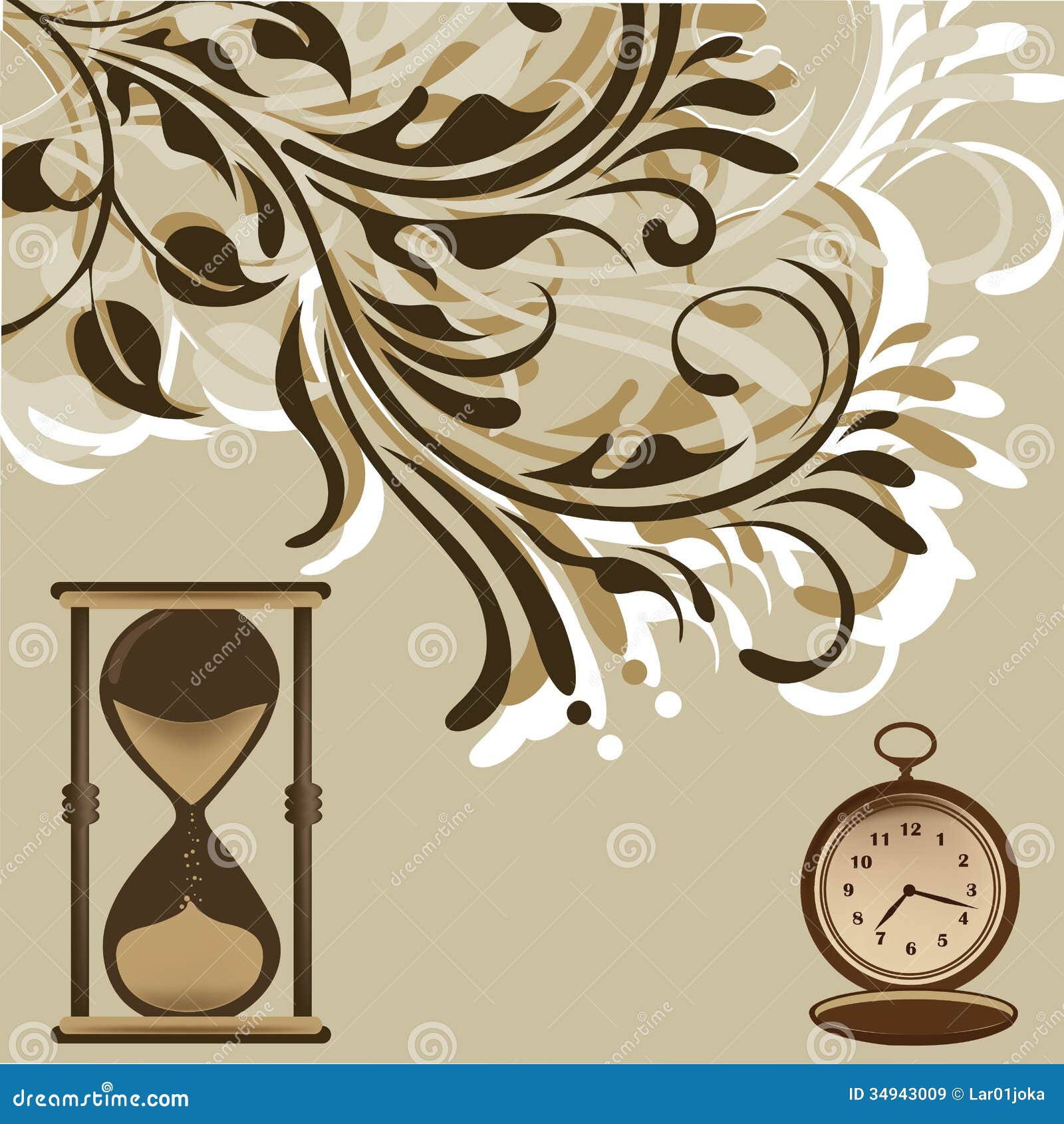Evolution clock stock vector. Illustration of background - 34943009