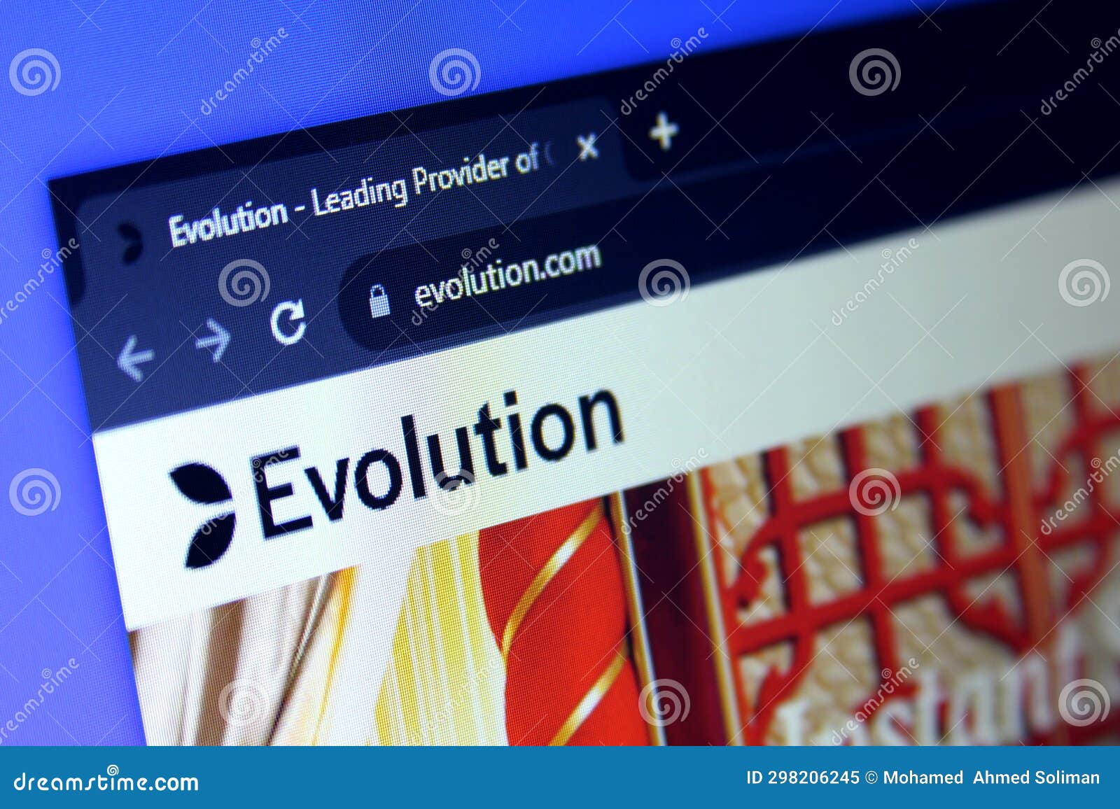 Evolution company logo editorial image. Image of hospitality - 298206245