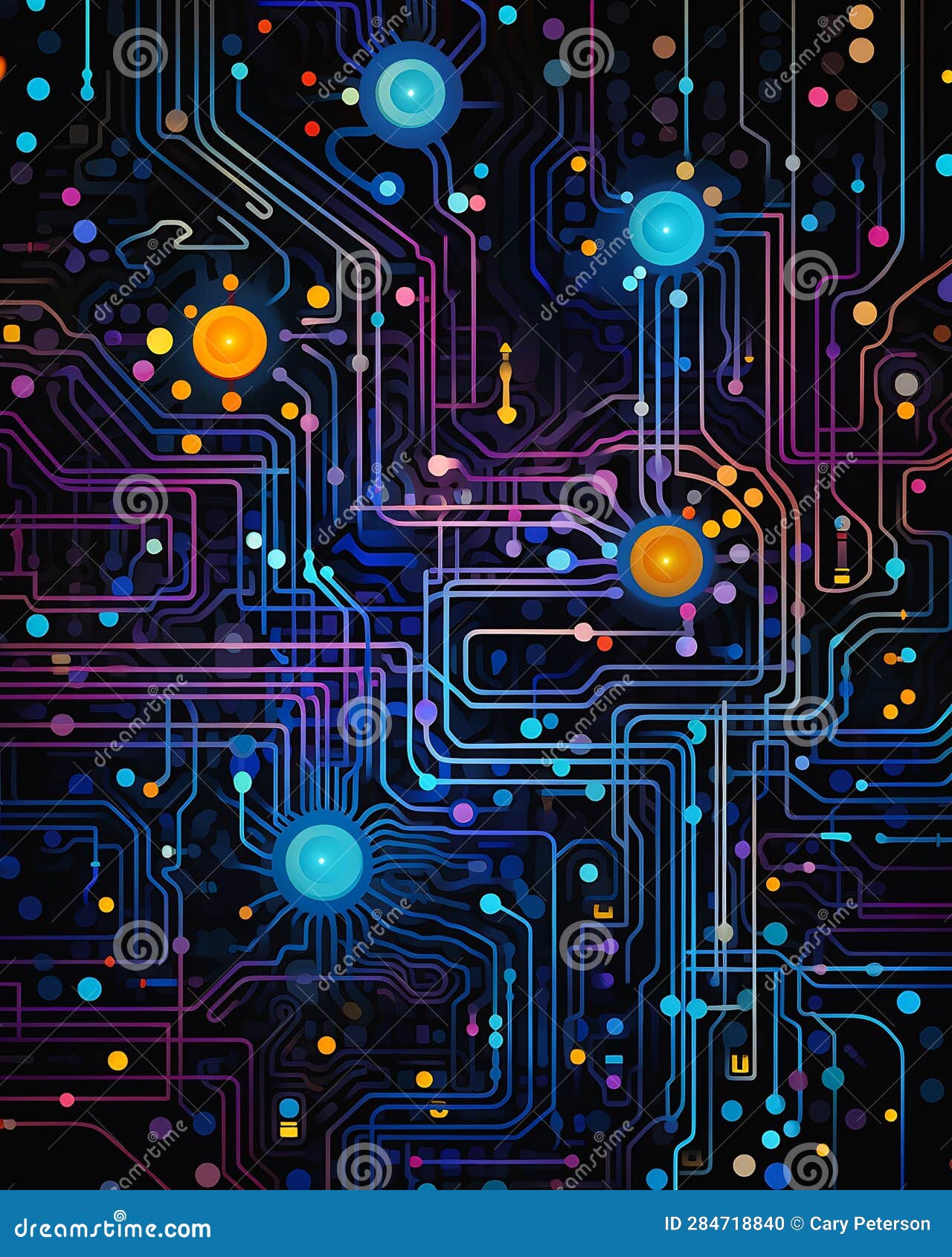The Evolution of Computer Circuit Boards Stock Illustration ...