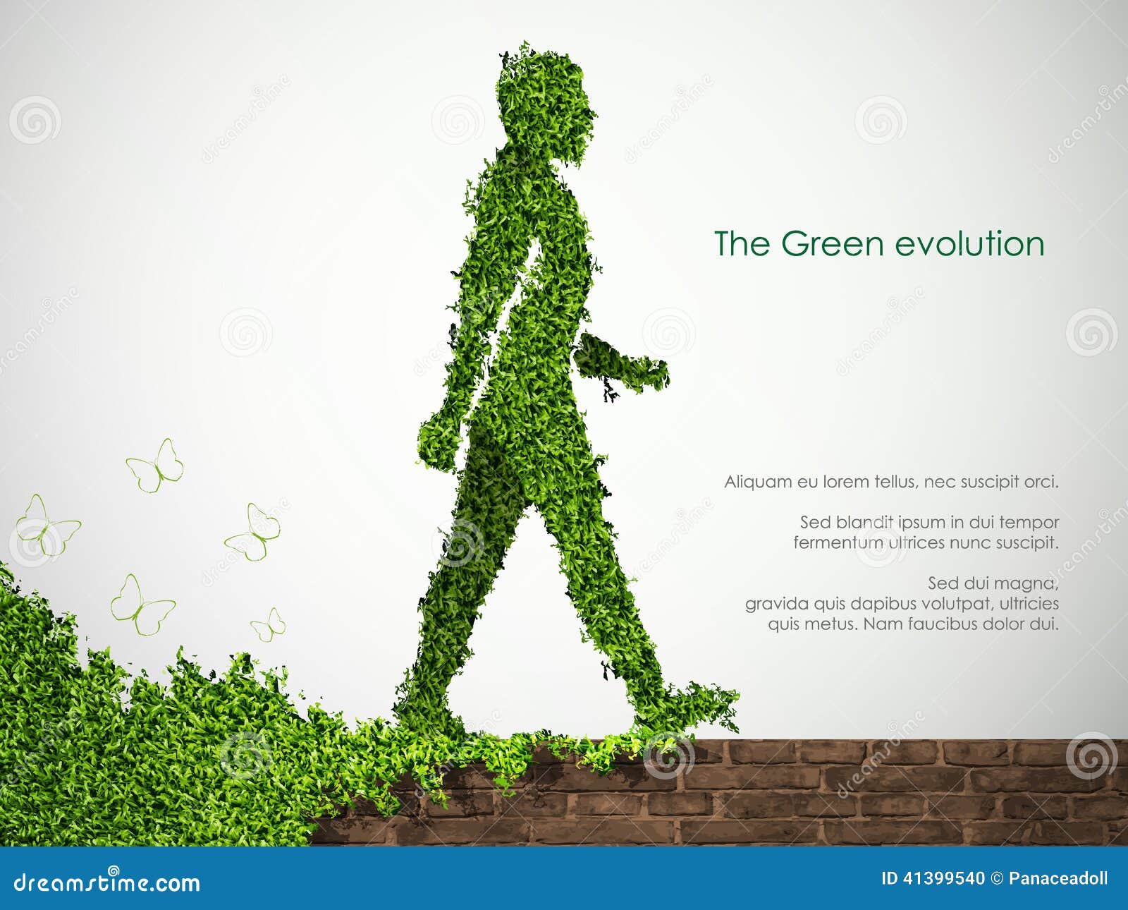 Evolution of the Concept of Greening Stock Vector - Illustration of ...