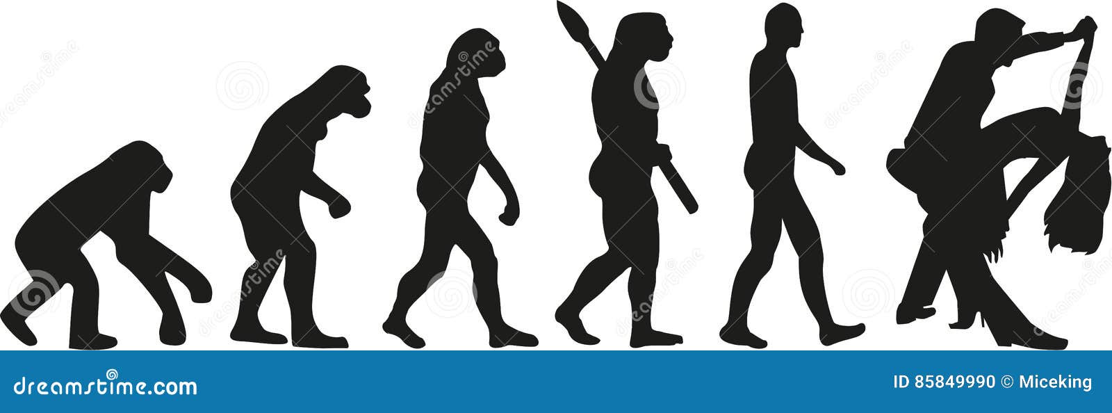 Evolution couple dance stock vector. Illustration of evolve - 85849990