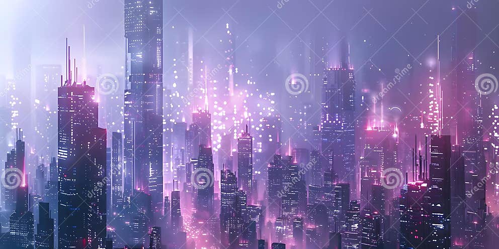 Evolution of Cybersecurity: Futuristic Cityscape with Secure Data ...