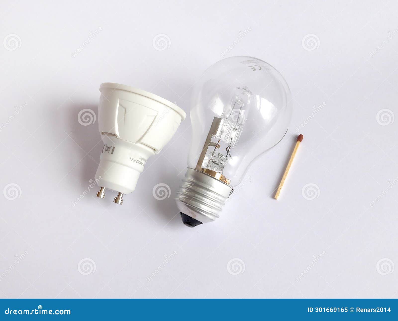 Evolution Development of Light Objects Matches Bulb Led Lamp Source ...