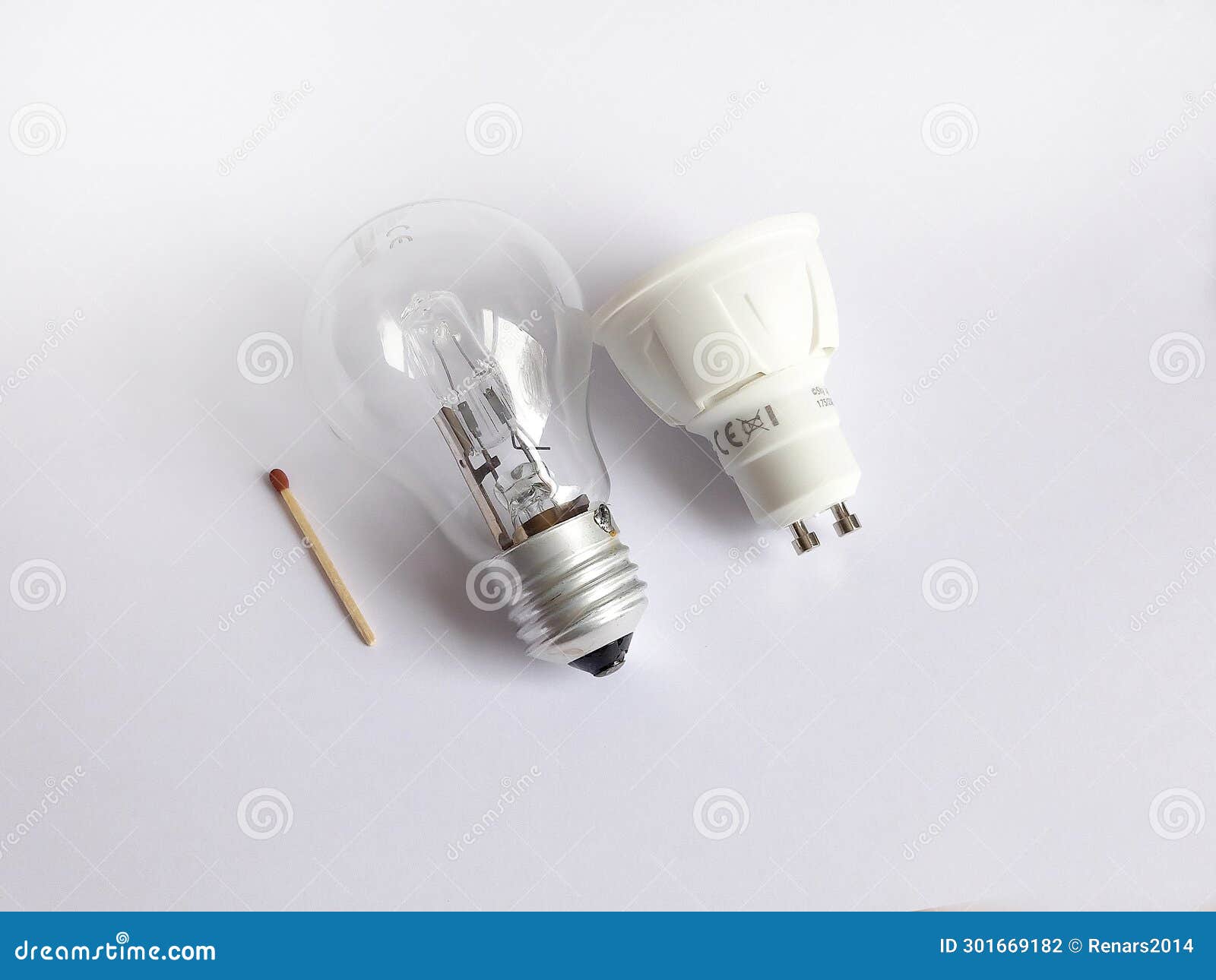 Evolution Development of Light Objects Matches Bulb Led Lamp Source ...