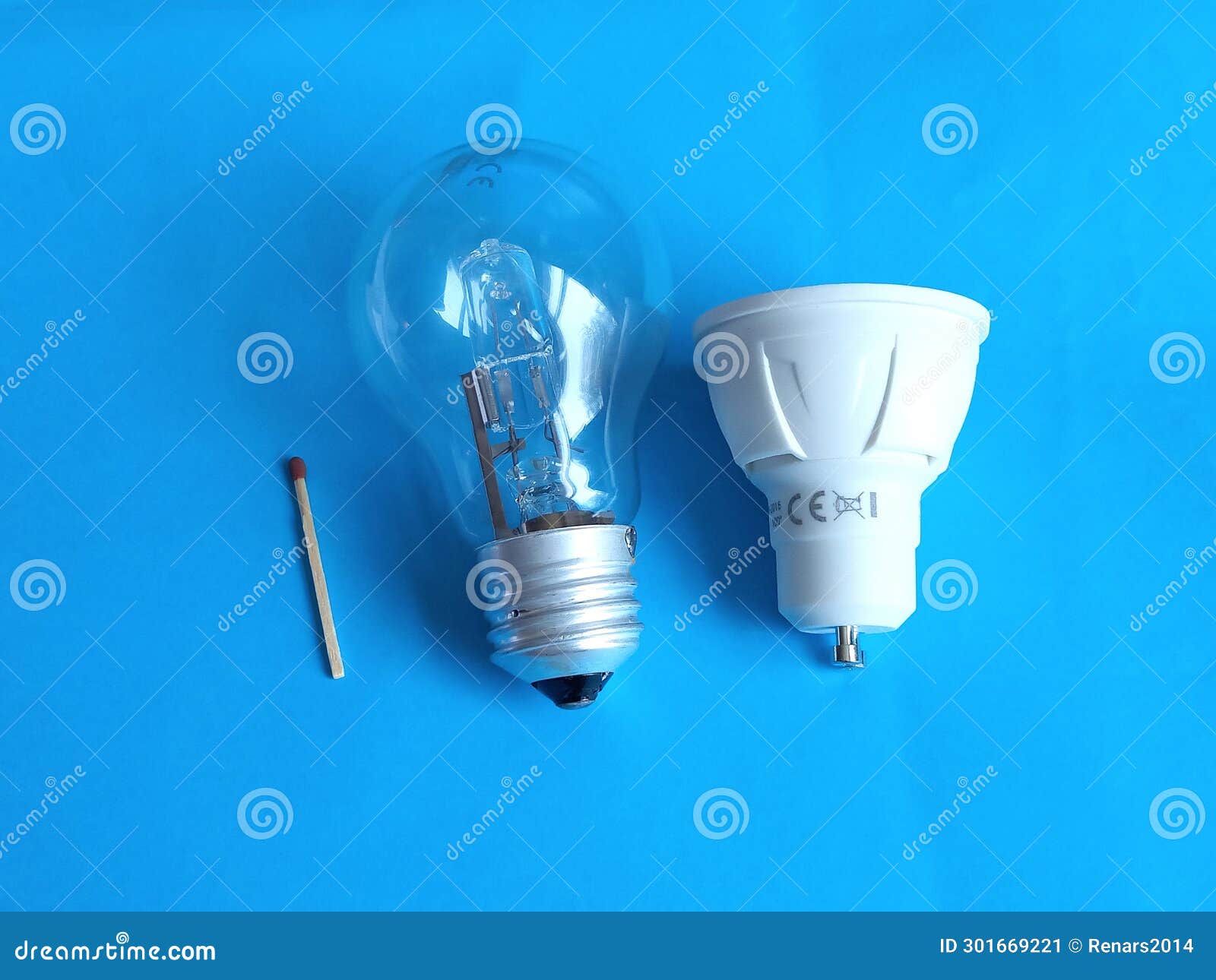 Evolution Development of Light Objects Matches Bulb Led Lamp Source ...