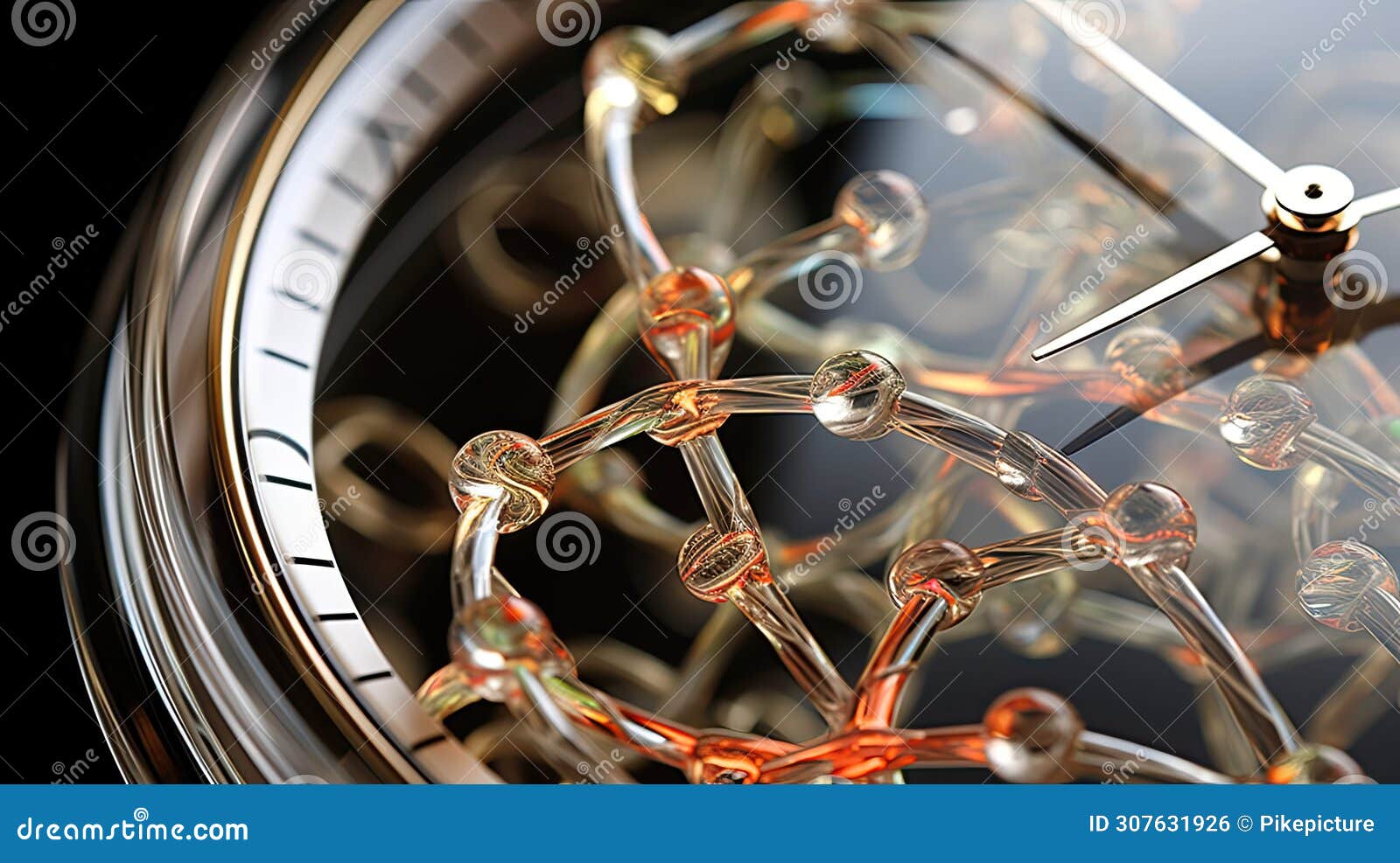 Evolution dna clock stock illustration. Illustration of fossil - 307631926