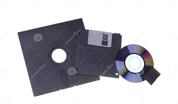 Evolution of Electronic Data Carriers Stock Photo - Image of medium ...