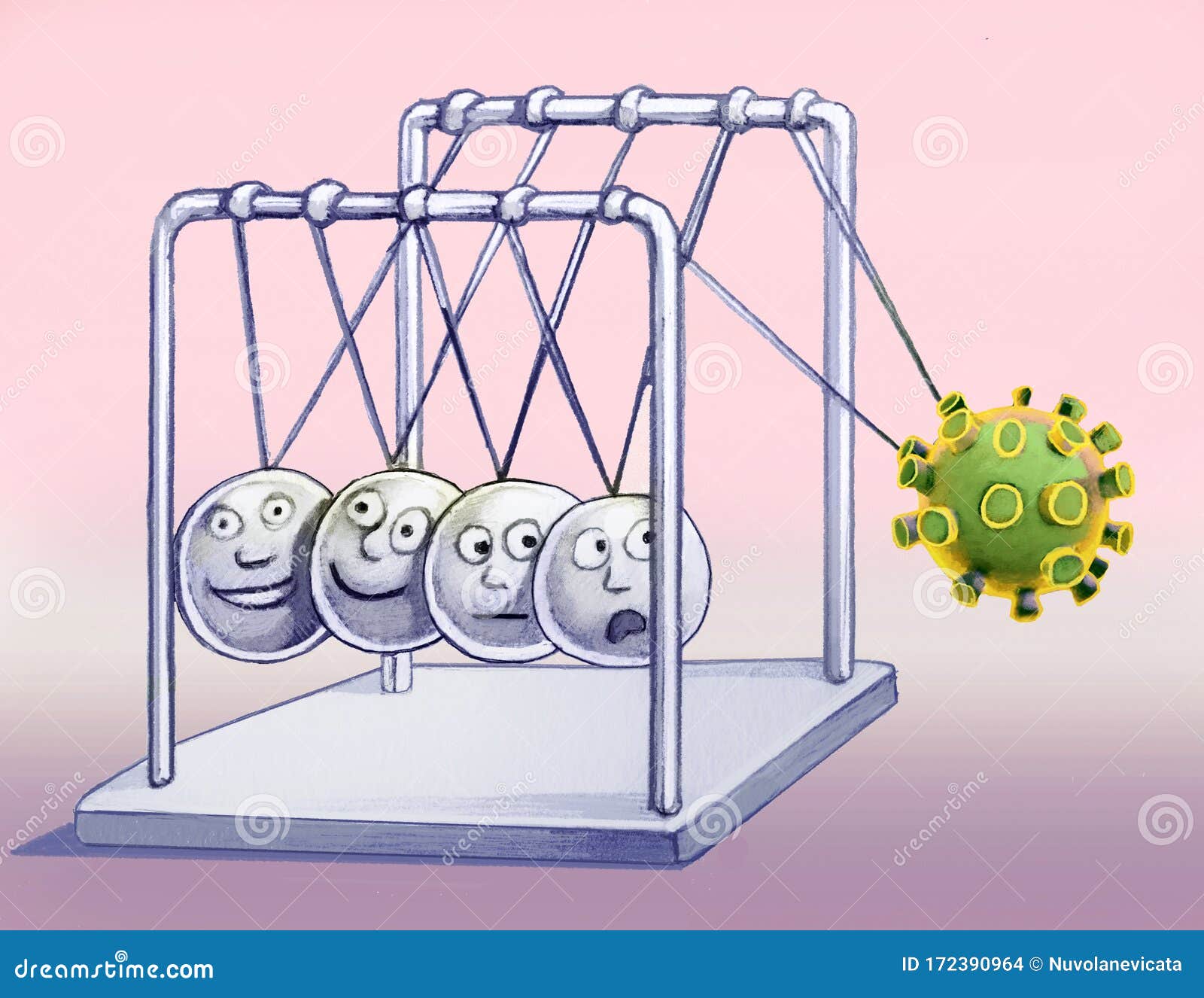 Evolution of Epidemic Political Editorial Cartoon Stock Illustration ...