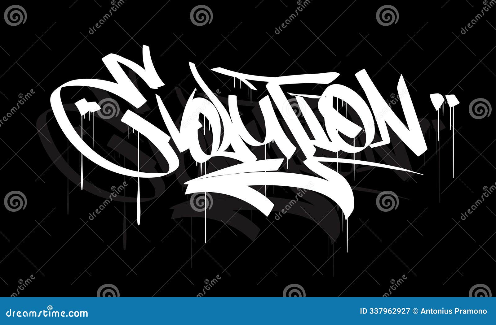 EVOLUTION Graffiti Tag Style Design Stock Illustration - Illustration ...