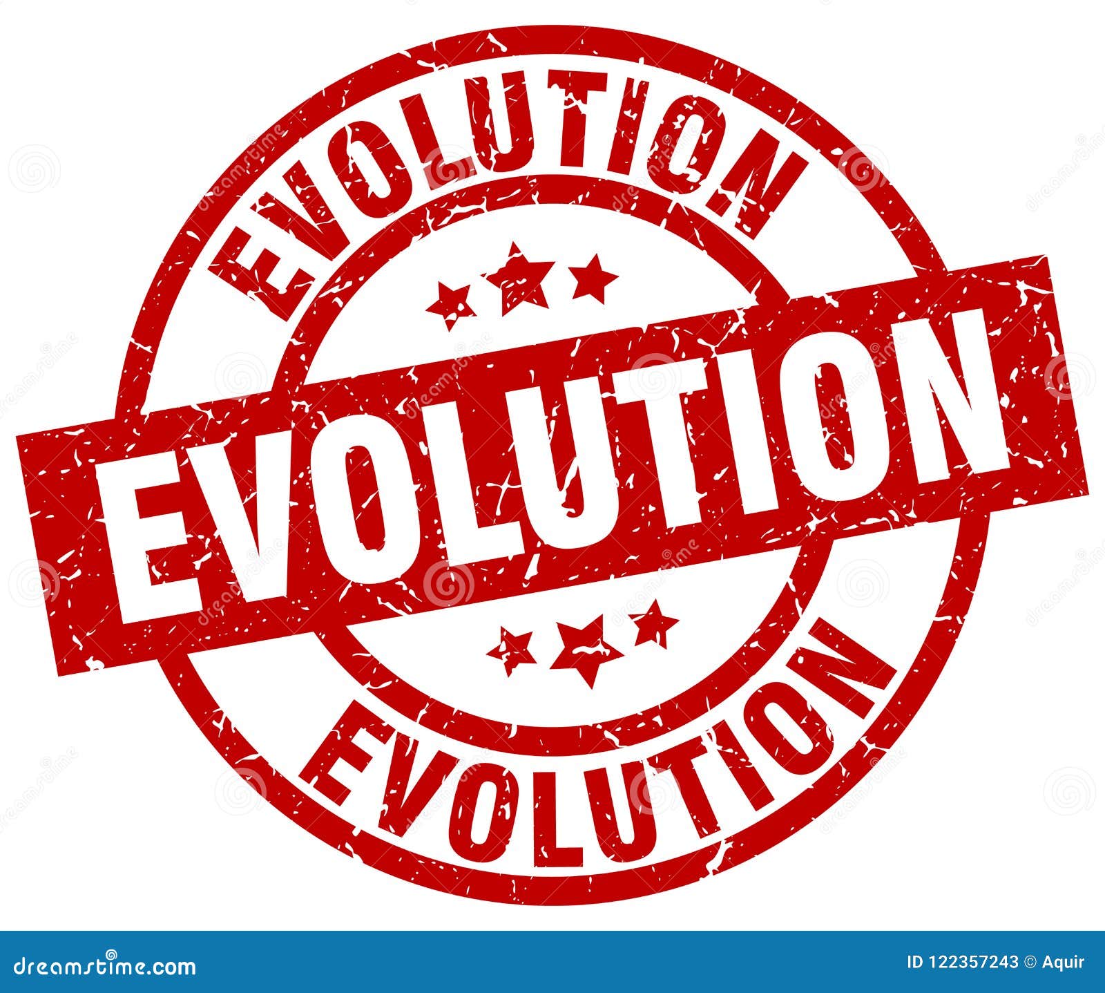 Evolution stamp stock vector. Illustration of insignia - 122357243