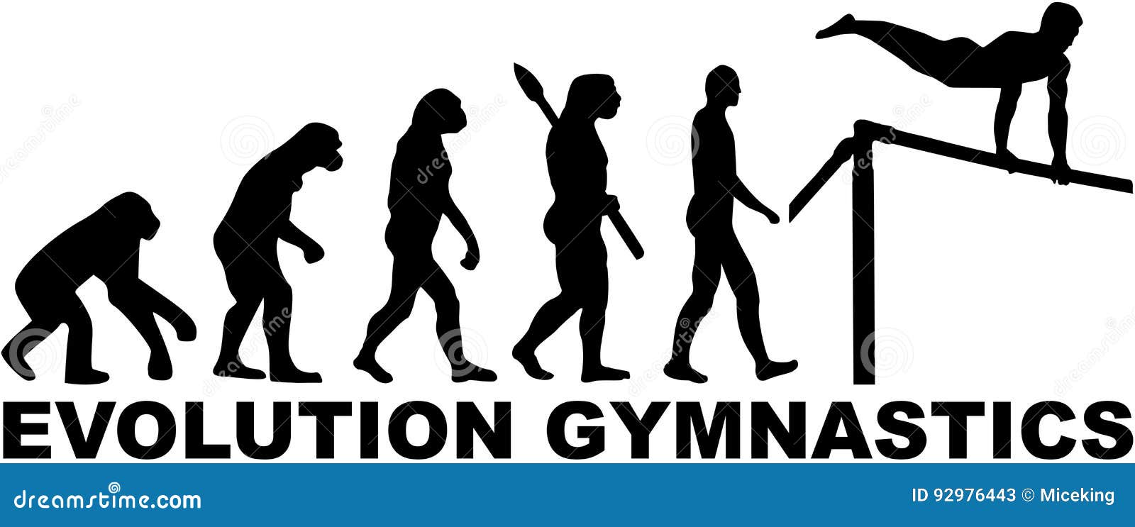 Evolution Gymnastics High Bar Stock Vector - Illustration of athletic ...
