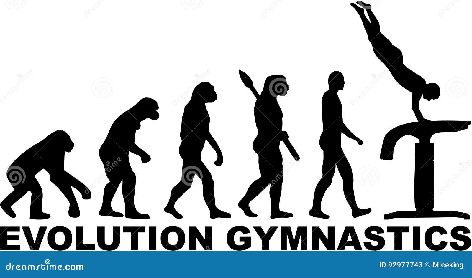 Evolution Gymnastics Vaulting Table Stock Vector - Illustration of girl ...