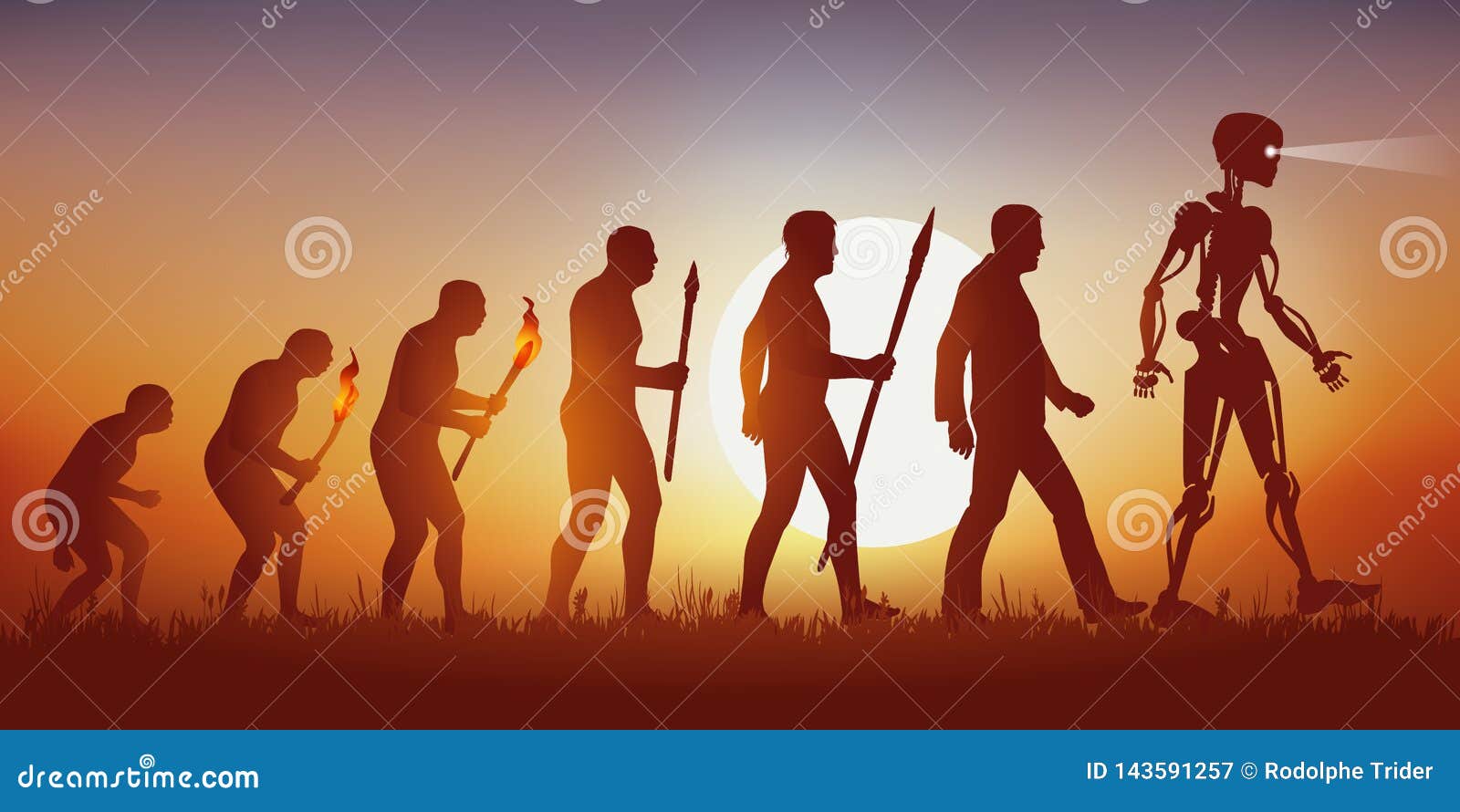 Clipart Evolution Of Man For Kids