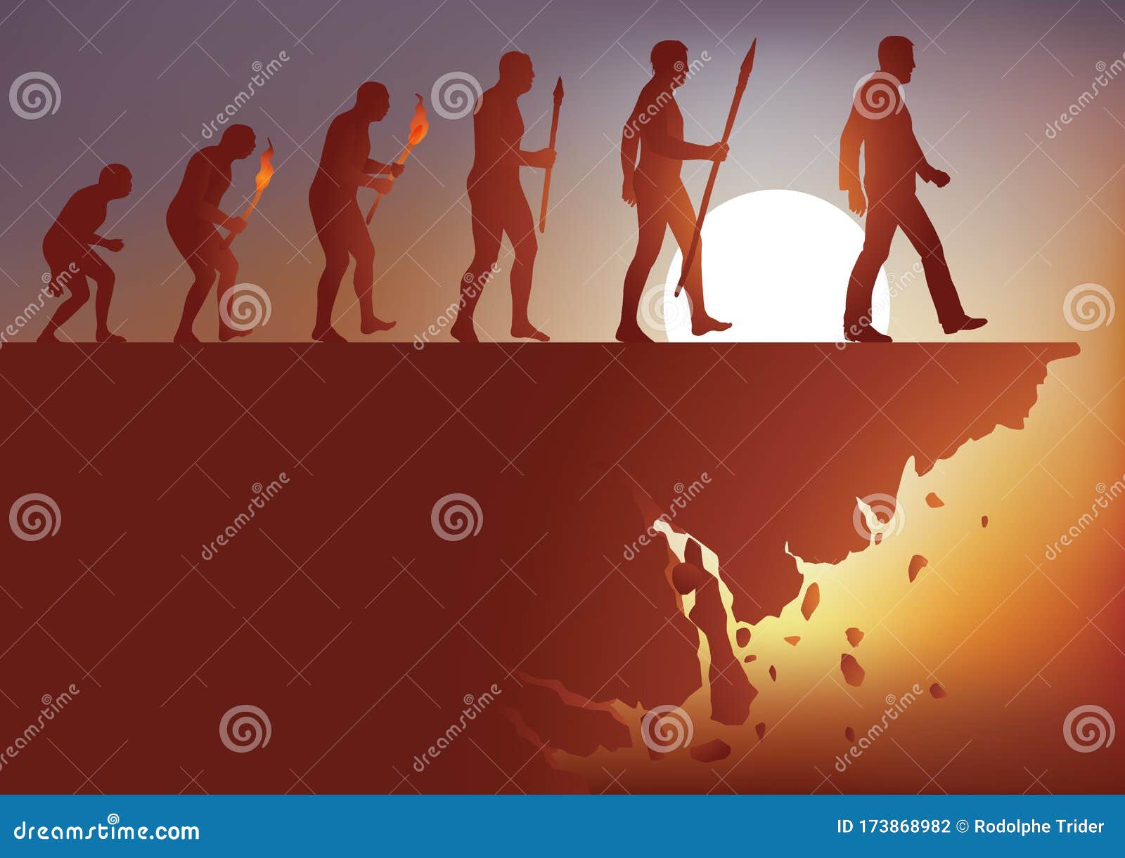 Human Fossils Icon In Cartoon Style Isolated On White Background ...