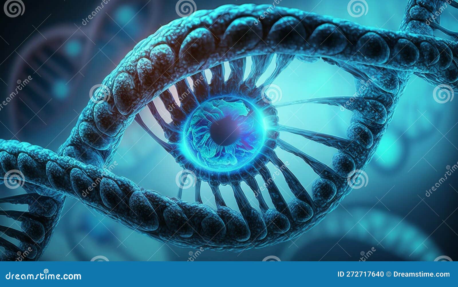 Evolution of Human DNA in the Distant Future. View Under the Microscope ...