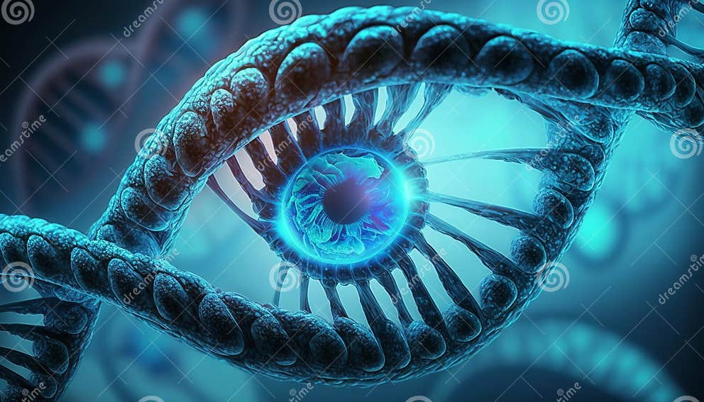 Evolution of Human DNA in the Distant Future. View Under the Microscope ...