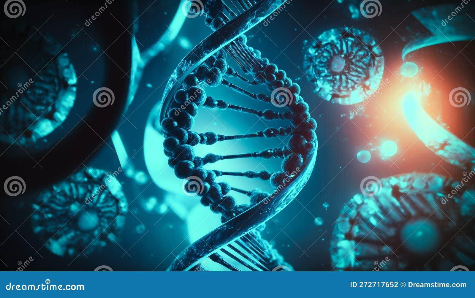 Evolution of Human DNA in the Distant Future. View Under the Microscope ...