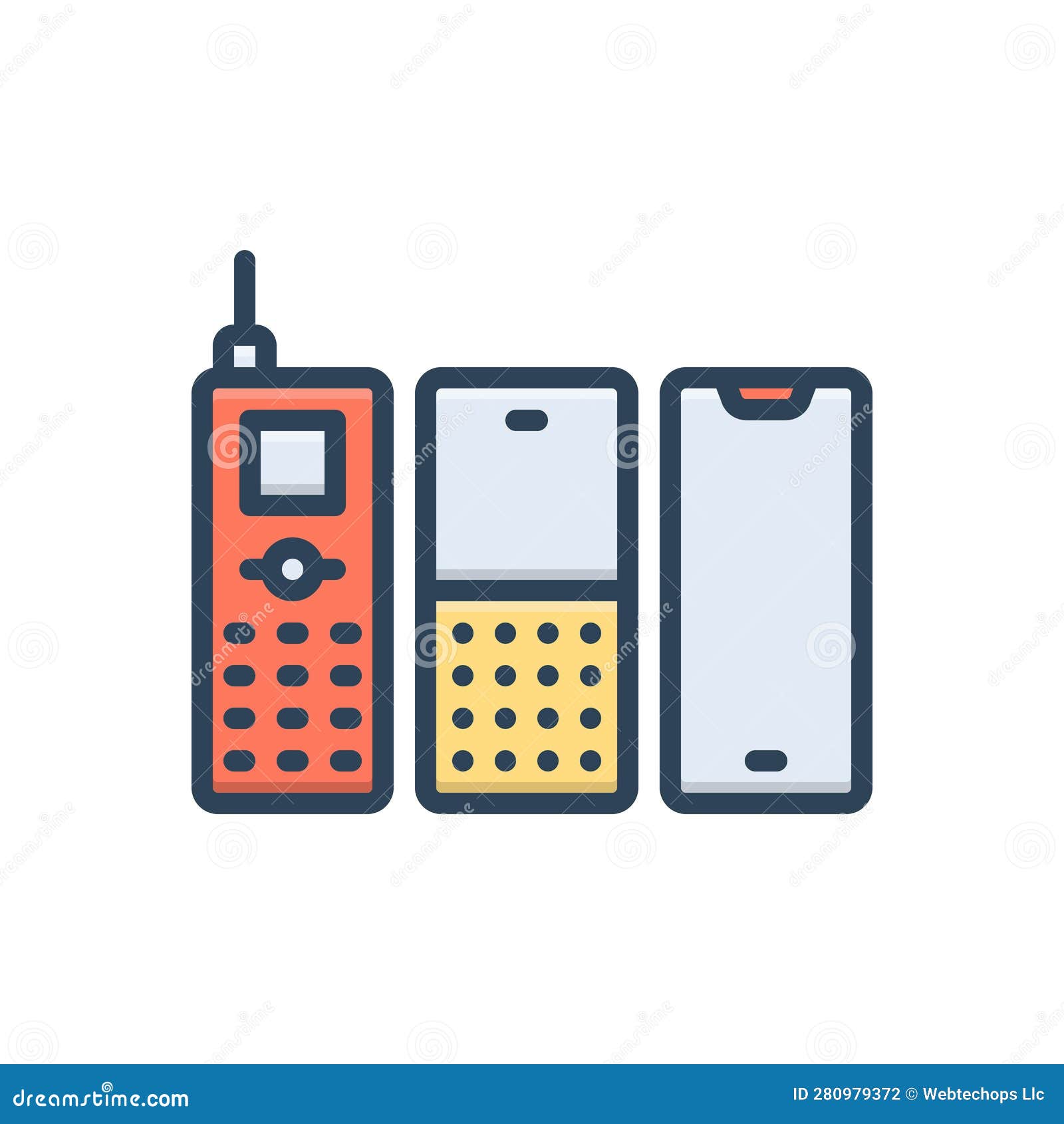 Color Illustration Icon for Evolution, Development and Wireless Stock ...