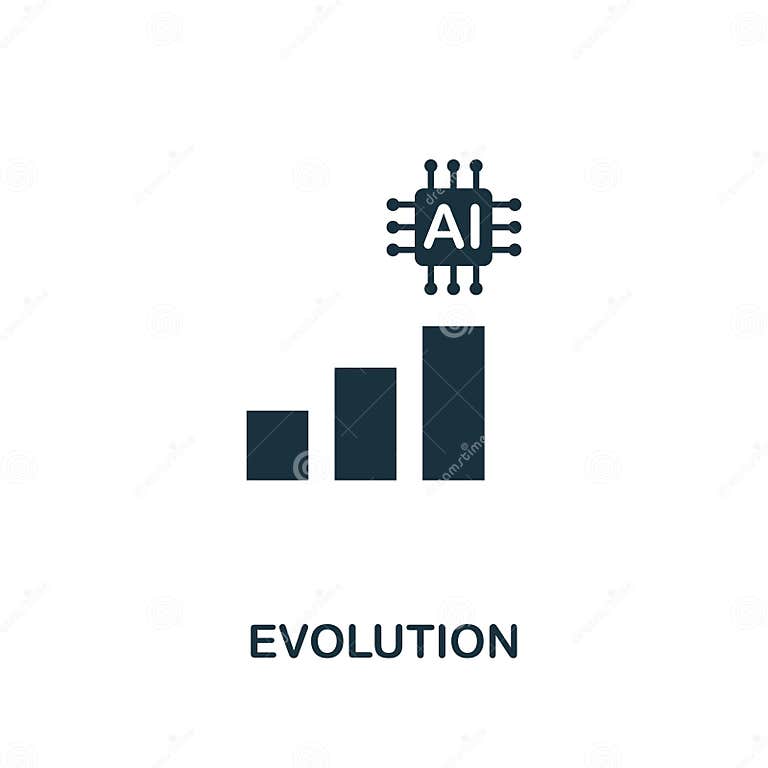 Evolution Icon. Premium Style Design from Artificial Intelligence Icon ...