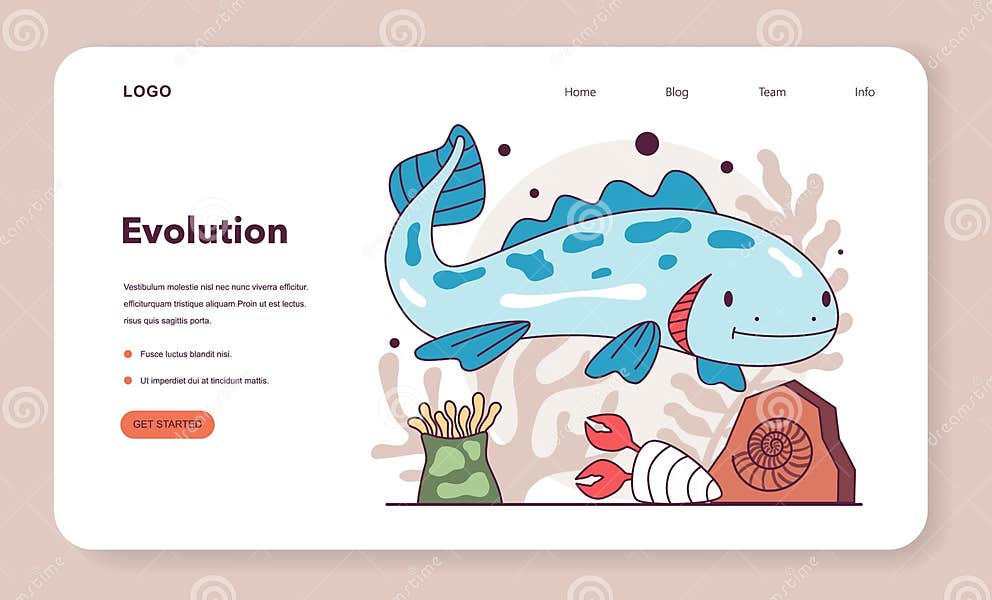 Evolution of Life Forms on Earth. Paleozoic Era Undersea Life. Extinct ...