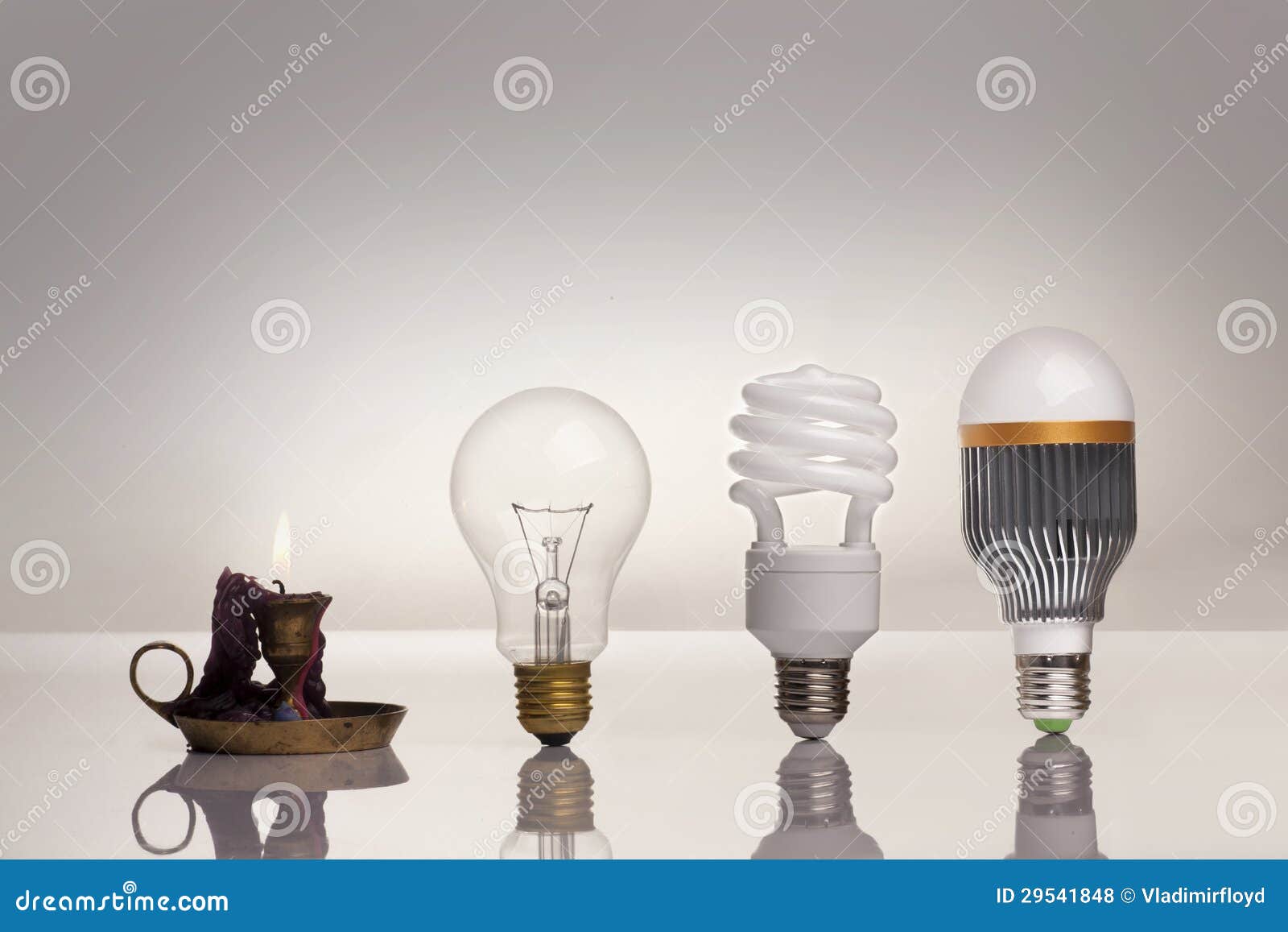 Evolution of lighting stock photo. Image of forms, idea - 29541848