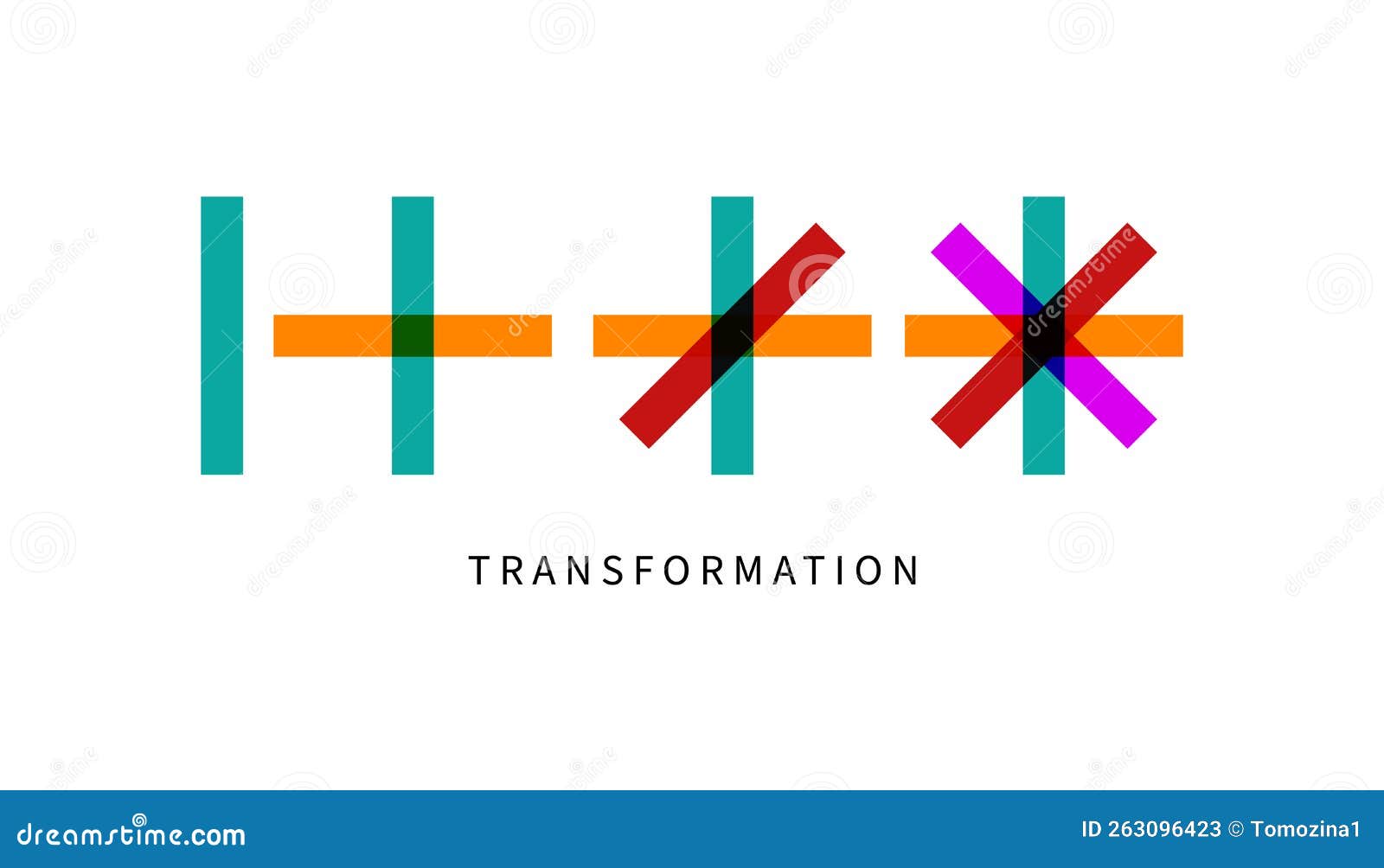 Logo Change, Transformation Cartoon Vector | CartoonDealer.com #120197339