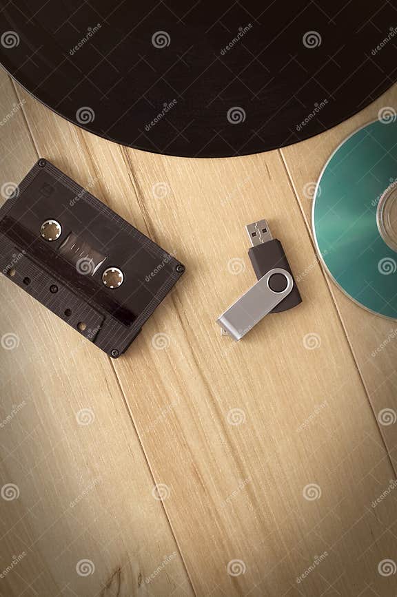 Evolution of Music Recording Devices Stock Photo - Image of evolution ...